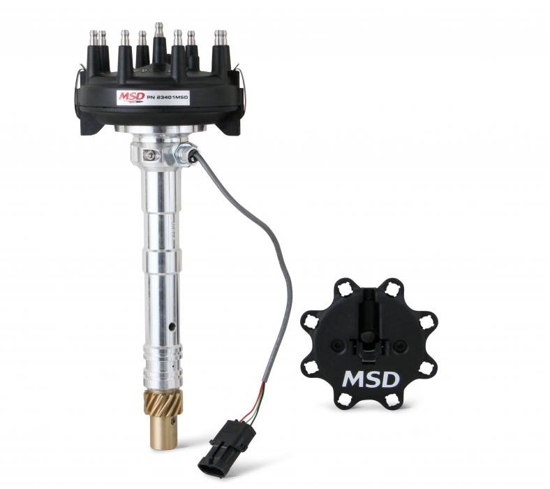 MSD Chevy Crank Trigger Distributor with Adjustable Cam Sync Pick-Up ...