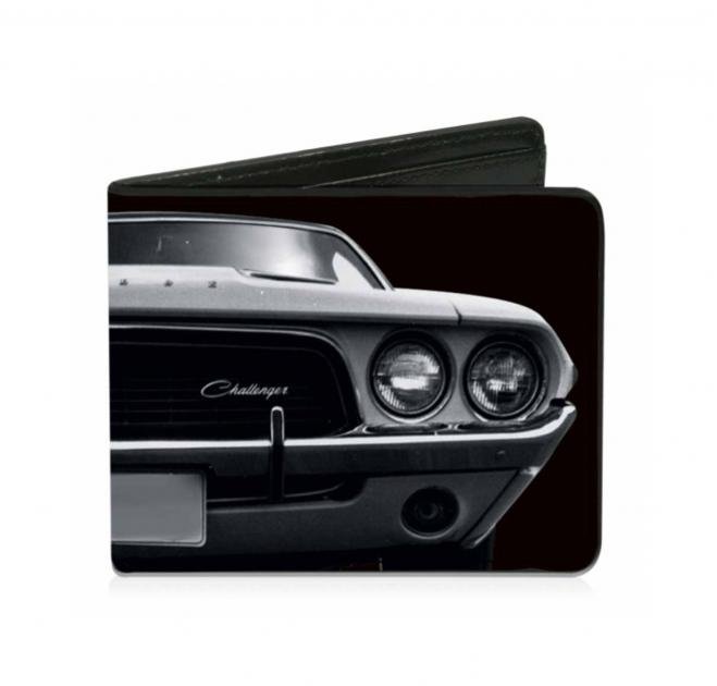 Challenger Bi-Fold Wallet with Challenger Image | Camaro Depot