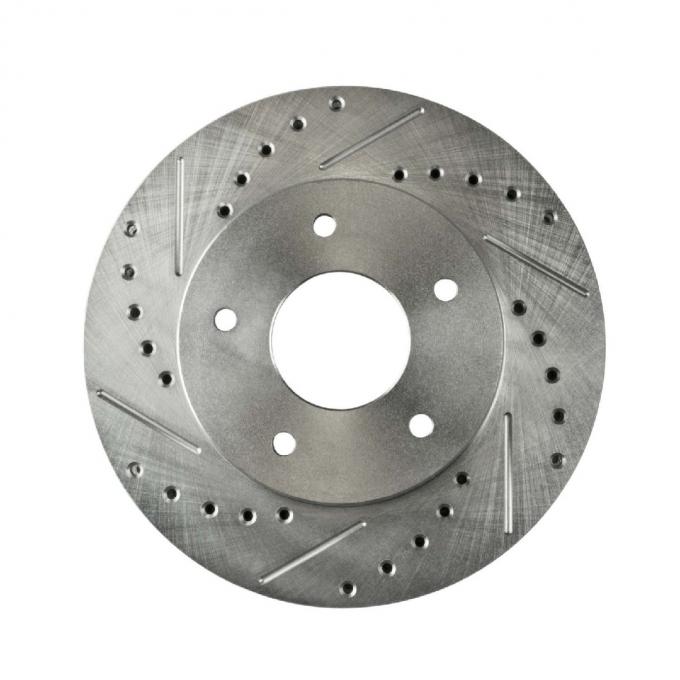 Right Stuff Rear Disc Rotor, Drilled & Slotted, Zinc Washed, Pr ...