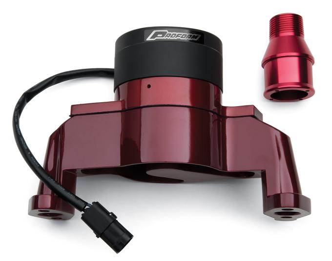Proform Electric Engine Water Pump, Aluminum, Red Powder Coat, Fits SB ...