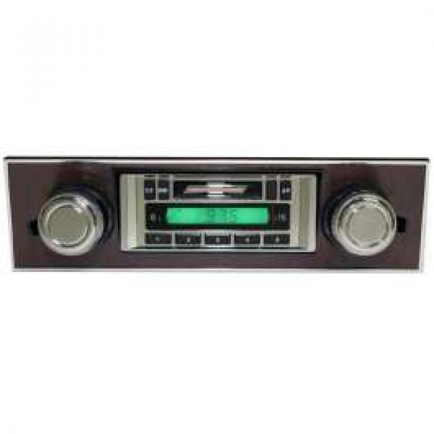 Camaro AM/FM Stereo Radio, USA-230, With Walnut Bezel, Custom Autosound ...