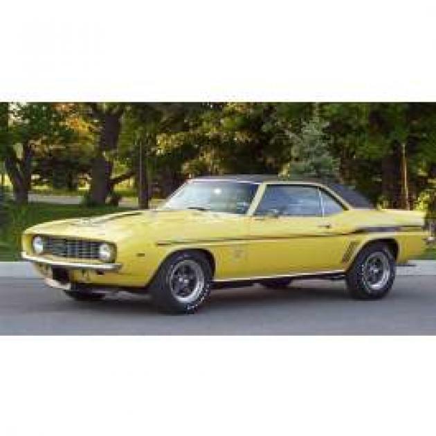 Camaro Yenko Vinyl Stripe Kit, 4 Mil Thick, Gloss Black, 1969 | Camaro ...