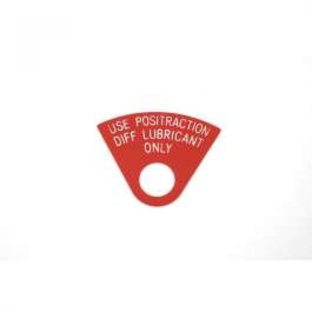 Camaro Positraction Differential Lubricant Tag, 1968-1969 | Camaro Depot