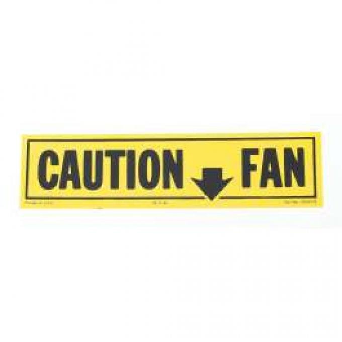 Camaro Caution Fan Decal, 1981-1982