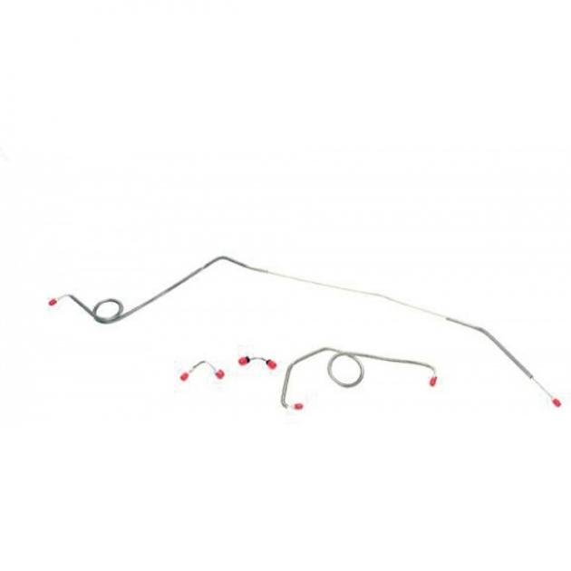 Right Stuff 1967-1969 Camaro Brake Line Set, Front, Steel, 4-Piece ...