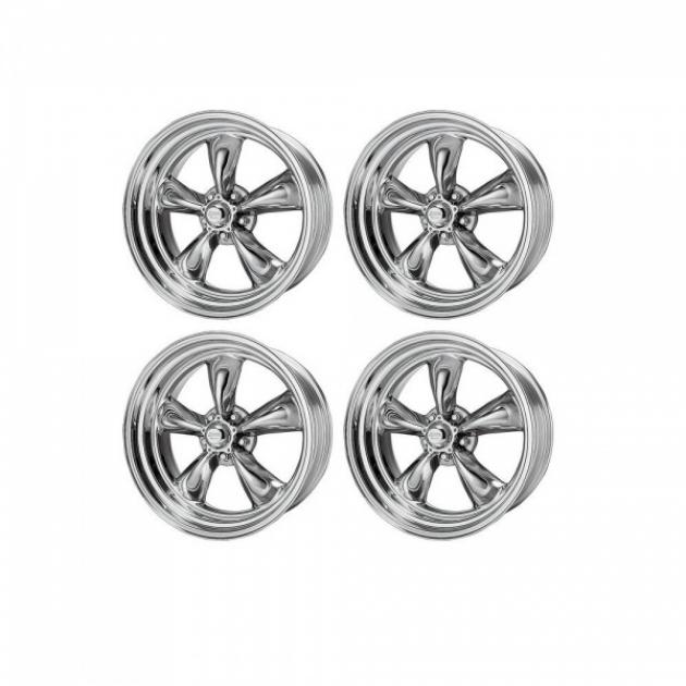 Chevy American Racing Torq Thrust II Wheel Set, Polished Aluminum, 17X7 ...