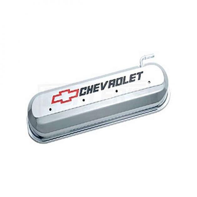 Firebird LS V8, Valve Cover, Chrome With Recessed Red And Black Emblems ...