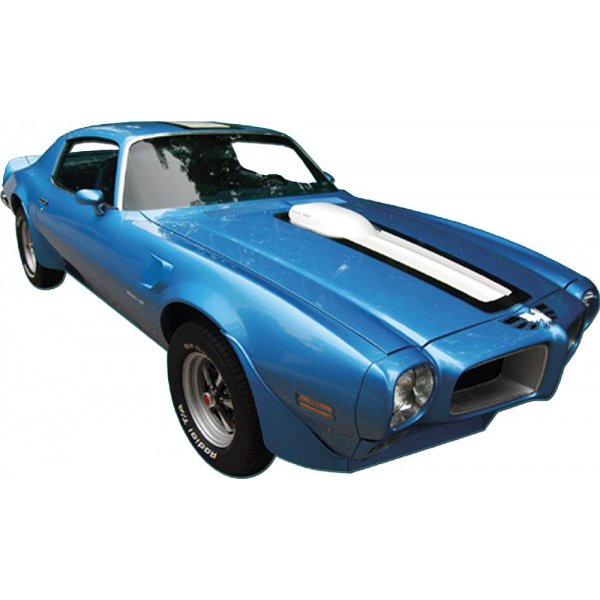Firebird Decal Set, Trans Am, Blue Stripe on White Car, 1970-1972 ...