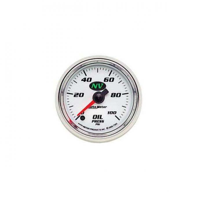 Firebird Oil Pressure Gauge, NV2, AutoMeter | Camaro Depot