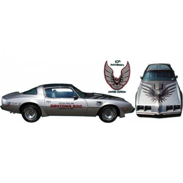 Firebird Decal Set, Silver, Trans Am, Tenth Anniversary, 1979 | Camaro ...