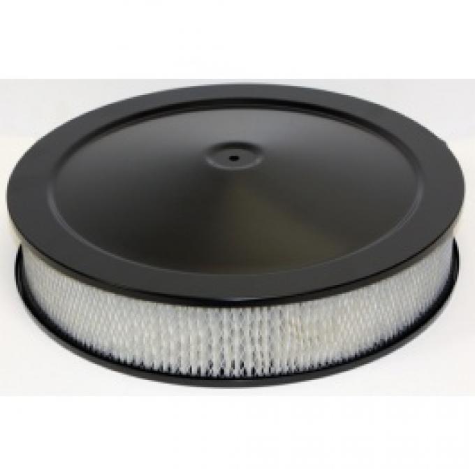 Air Cleaner, Round Black, 14 X 3 | Camaro Depot