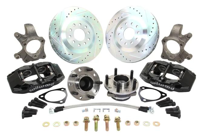 Classic Performance Corvette Style Front Disc Brake Spindle Wheel Kit ...