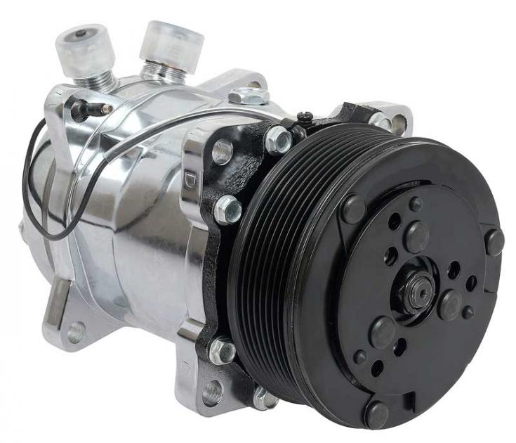 OER Sanden 508 Style A/C Compressor w/ 8-Rib Serpentine Clutch Pulley ...