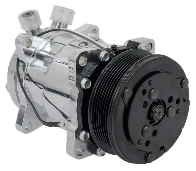 OER Sanden 508 Style A/C Compressor w/ 7-Rib Serpentine Clutch Pulley ...