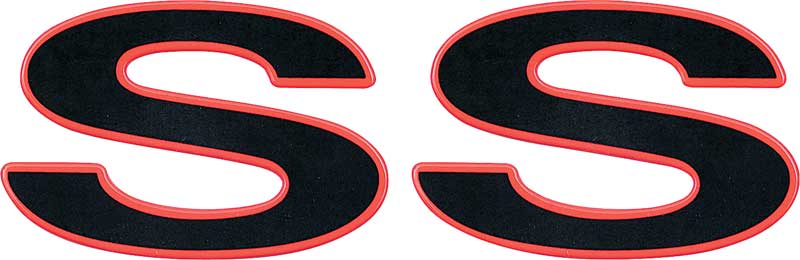 OER 1996-2002 Camaro, "SS" Front Fender & Rear Panel Emblem, Black ...