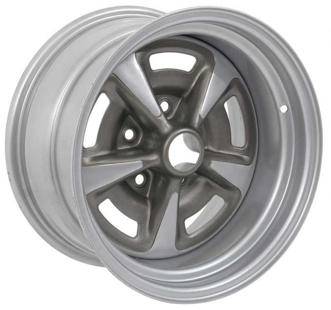 OER 1967-81 Pontiac, Rally II Wheel, 15" x 8" with 4" Backspacing, 5 x ...