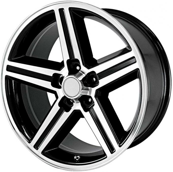OER 18" x 8" IROC Replica Wheel Gloss Black with Machined Face PR148881 ...