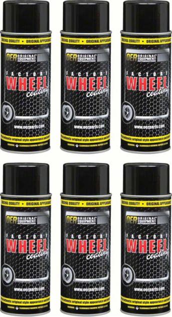 OER Simulated Magnesium "Factory Wheel Coating" Wheel Paint Case of 6 ...