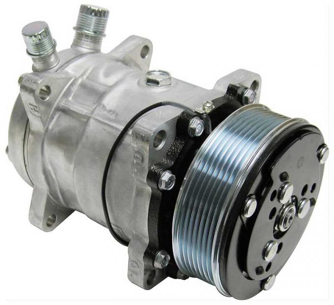 OER Sanden 508 Style A/C Compressor w/ 7-Rib Serpentine Clutch Pulley ...