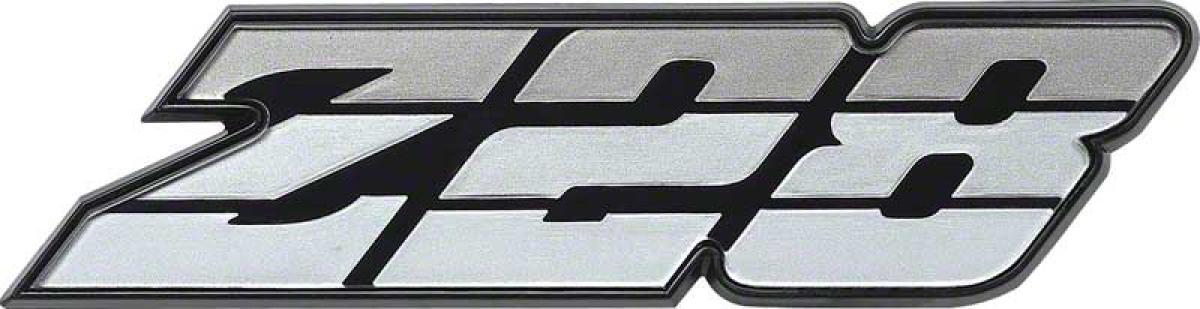 OER 1980-81 Camaro Silver "Z28" Grill Emblem 14024332 | Camaro Depot