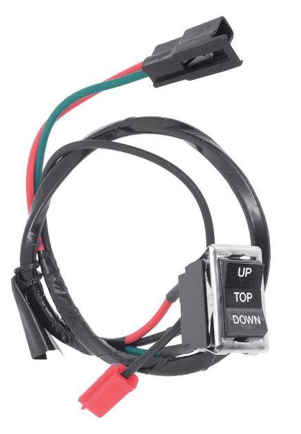 OER 1969 Pontiac Firebird, Convertible Power Top Switch and Wiring ...
