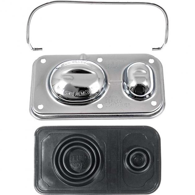 OER 1970-80 GM, Single Bail Chrome Master Cylinder Cover, 5-5/8" X 3 ...